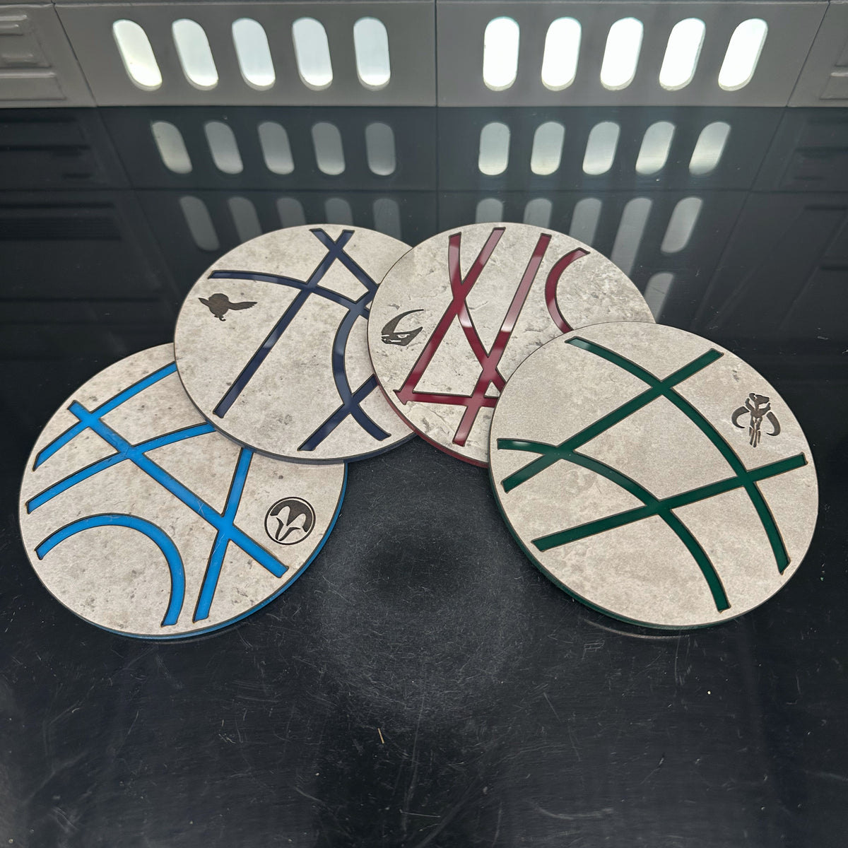 Mandalorian Coaster Set – Eric Heerspink Ceramics